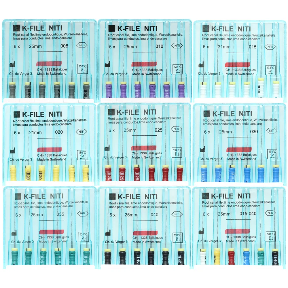 1 Pack Dental K-FILE H-FILE K-REAMER NiTi Flexible Endo Root Canal K ...