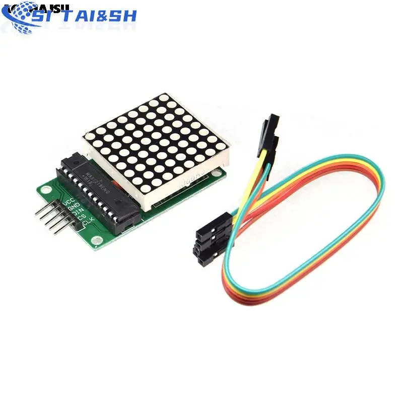 Max7219 도트 Led 매트릭스 모듈 Arduino 5v 인터페이스 모듈 용 Mcu Led 디스플레이 제어 모듈 8x8 출력