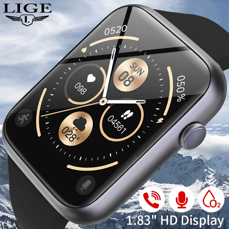 LIGE-1-83-Men-Smart-Watch-Bluetooth-Call-Voice-Assistant-Quickly-Reply ...