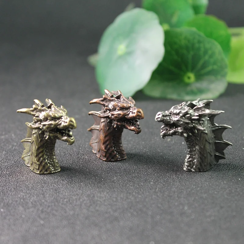 Beast-European-Dragon-Head-Brass-Knife-Pendants-Jewelry-Umbrella-Rope ...
