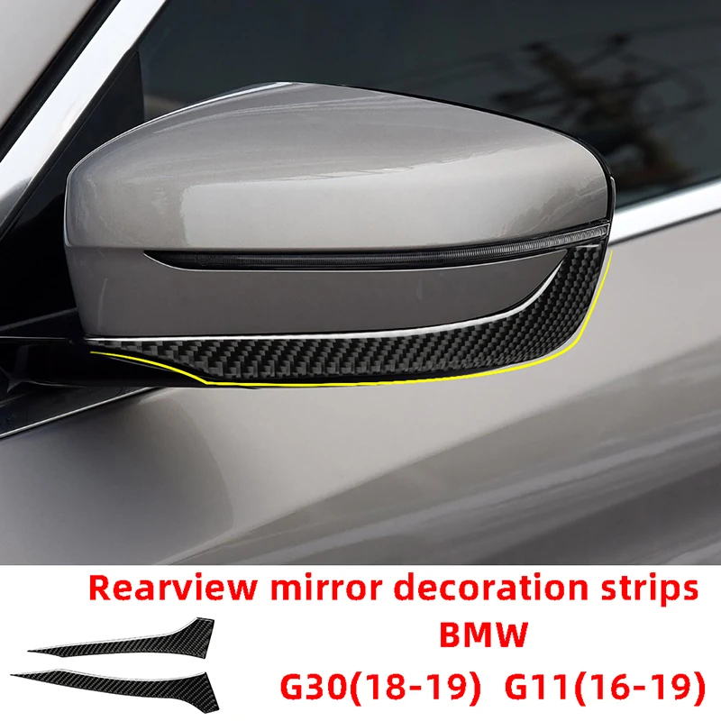 Carbon-Fiber-Rearview-Mirror-Decoration-Strips-Car-Stickers-For-BMW ...
