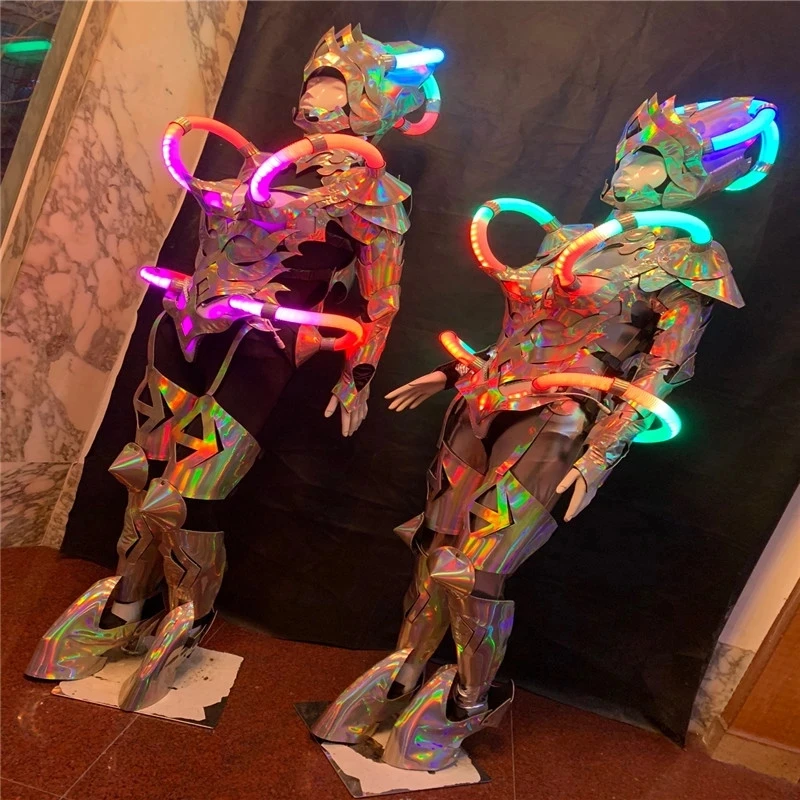 Cosplay-party-wears-RGB-colorful-light-led-costumes-robot-suit-women ...