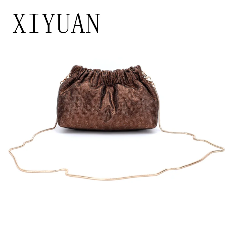 Women Diamond Evening Purse Wedding Banquet Party Multicolor Rhinestone ...