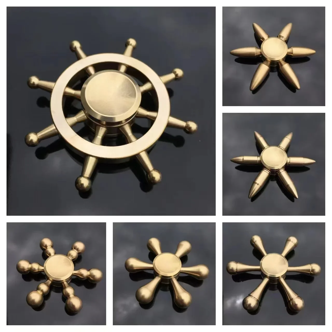 Pure Copper Fidget Spinner Detachable Design Metal Hand Spinner 188 ...