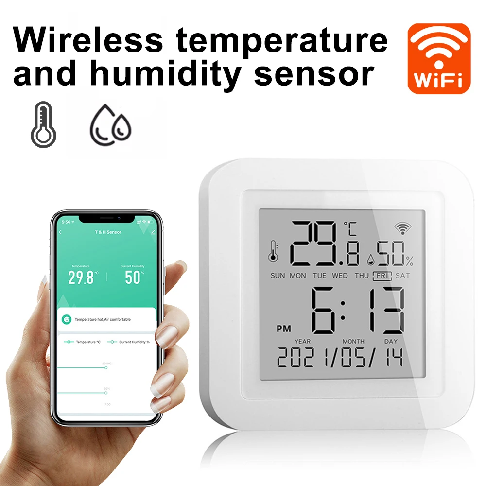 Tuya-Wifi-Temperatur-und-Feuchtigkeit-sensor-f-r-Smart-Home-Var-Smart ...