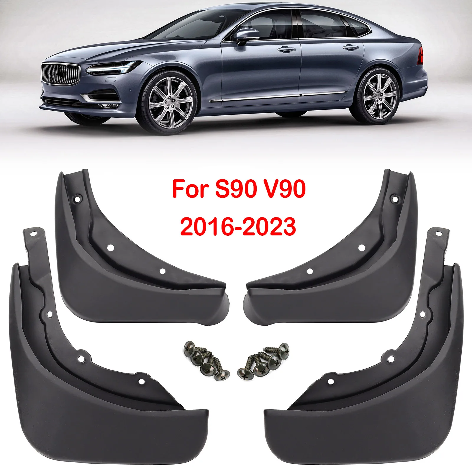 Set-Car-Mudflaps-For-VOLVO-V90-S90-2016-2023-Mud-Flaps-Splash-Guard ...