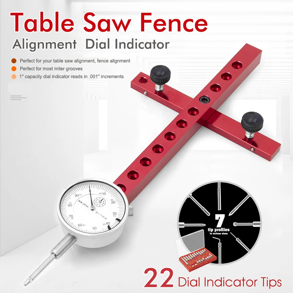 Band Saw Guide TOOLCOOL Table Saw Alignment Gauge Calibrator Dial ...