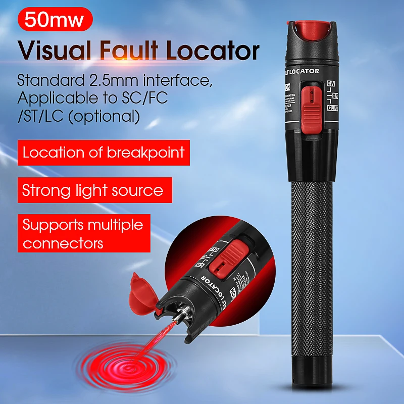 FTTH-Fiber-Optic-Cable-Tester-Pen-10-30-50-60-80mw-Visual-Fault-Locator ...