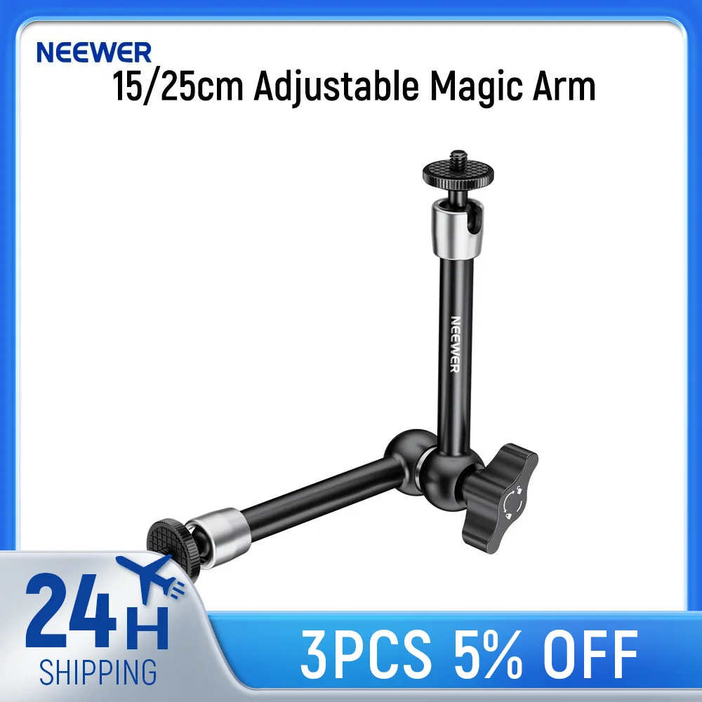NEEWER-15cm-25cm-Adjustable-Friction-Magic-Arm-with-1-4-Screw-on-Both ...