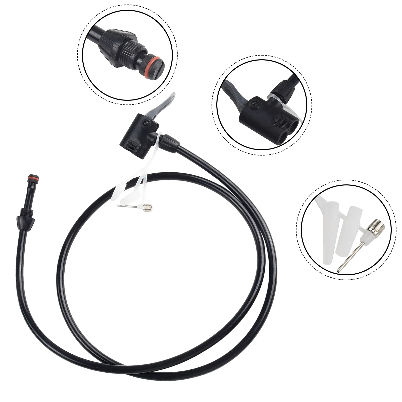 125cm-Bicycle-Air-Pump-Extension-Tube-Pump-Hose-Air-Pump-Connector-Air ...