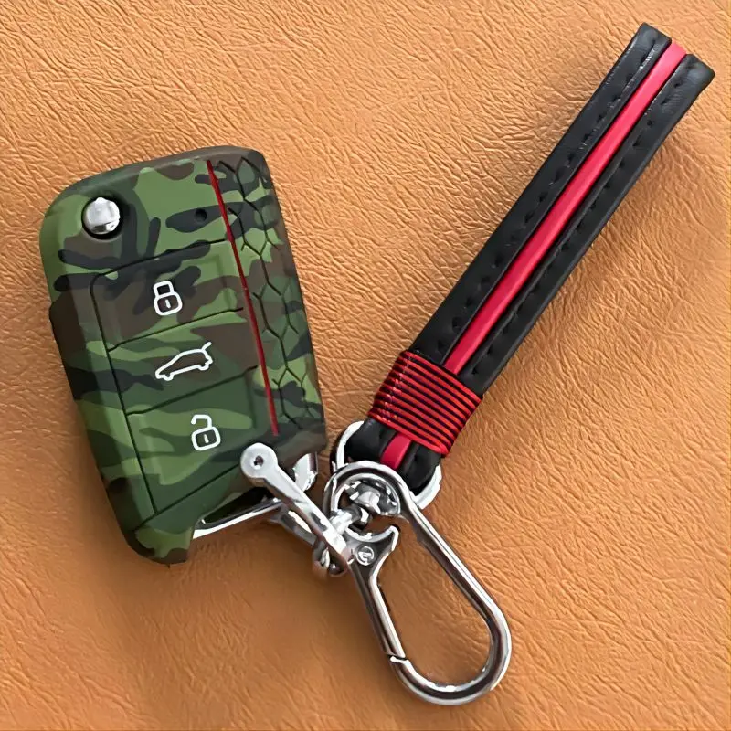 Silicone-Key-Chain-Case-Cover-for-Skoda-Rapid-Octavia-A7-Aktavia-Karoq ...