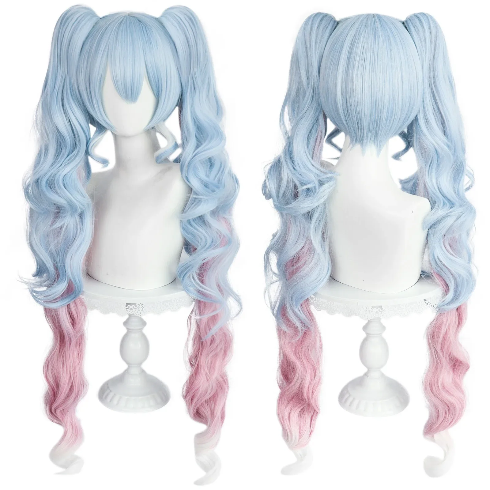 2025 Snow Miku 90cm Long Anime Cosplay Wigs Fiber Heat Resistant ...
