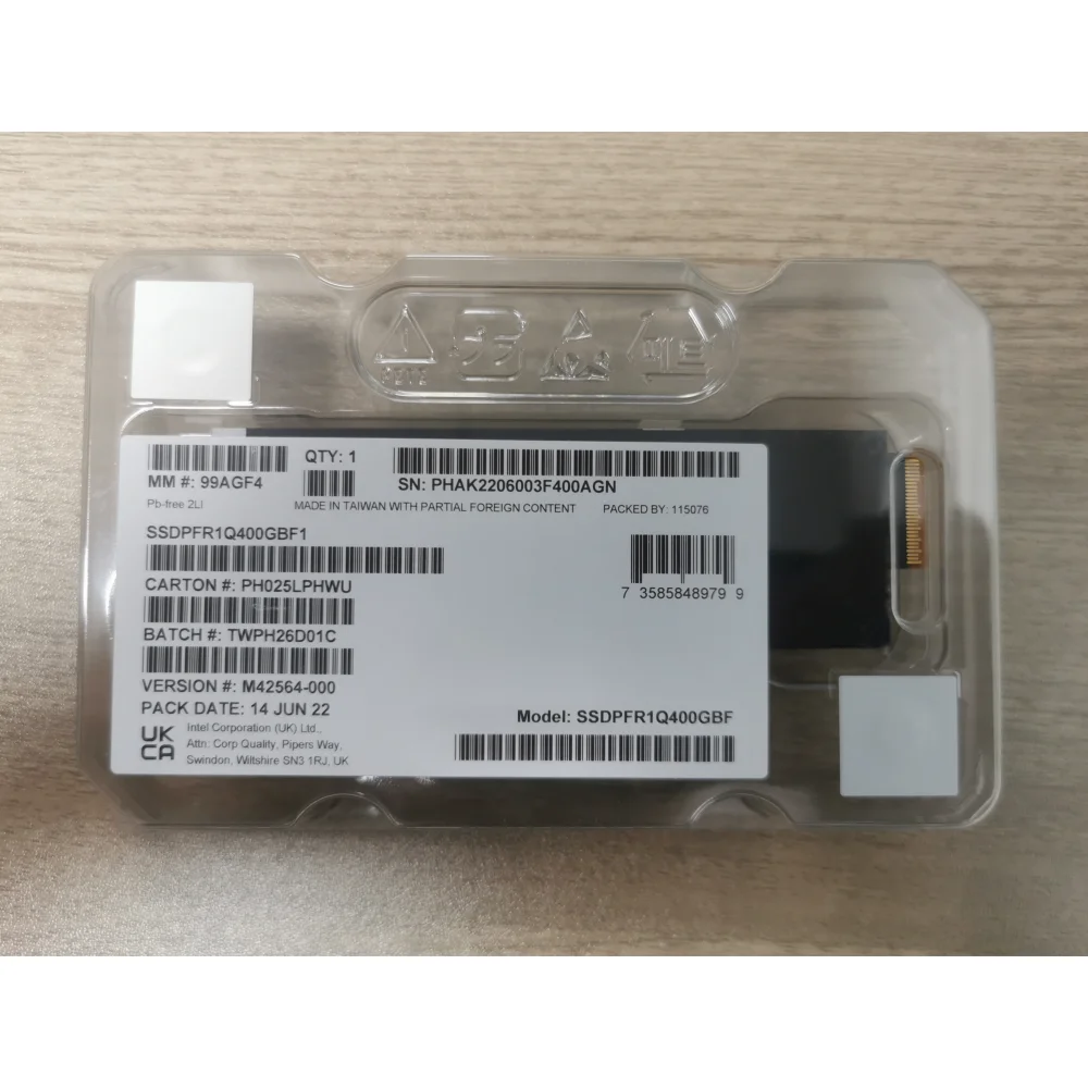 Для совершенно нового оригинального SSD-накопителя Intel OPTANE P5801X 400G E1. Интерфейс S ...