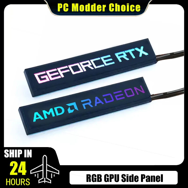 Computer-Case-GPU-Side-Panel-RGB-RTX-AMD-Graphics-Card-VGA-Lightboard ...