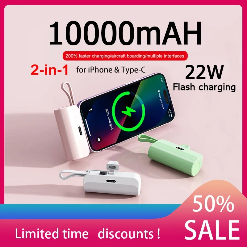 Mini-Power-Bank-10000mAh-Portable-Mobile-Phone-Charger-External-Battery ...