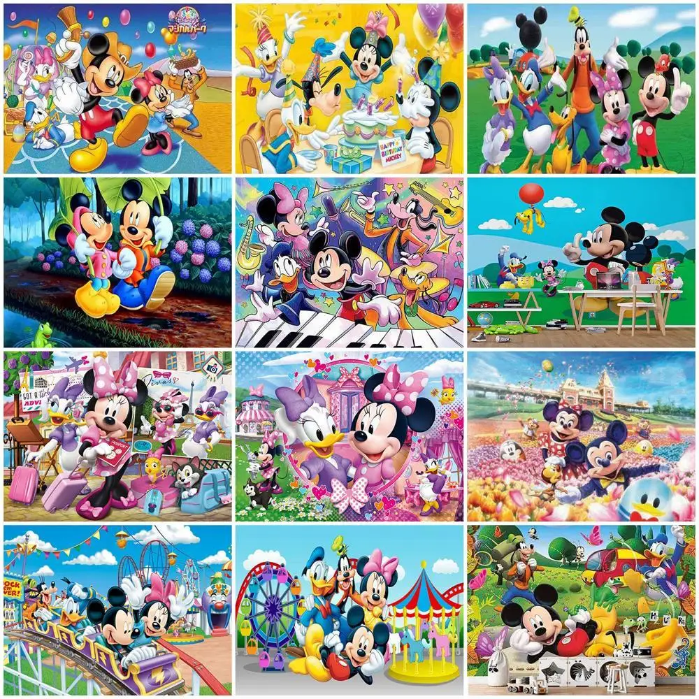 Disney-Mickey-Mouse-Drawing-By-Number-Minnie-Painting-By-Numbers-Donald ...