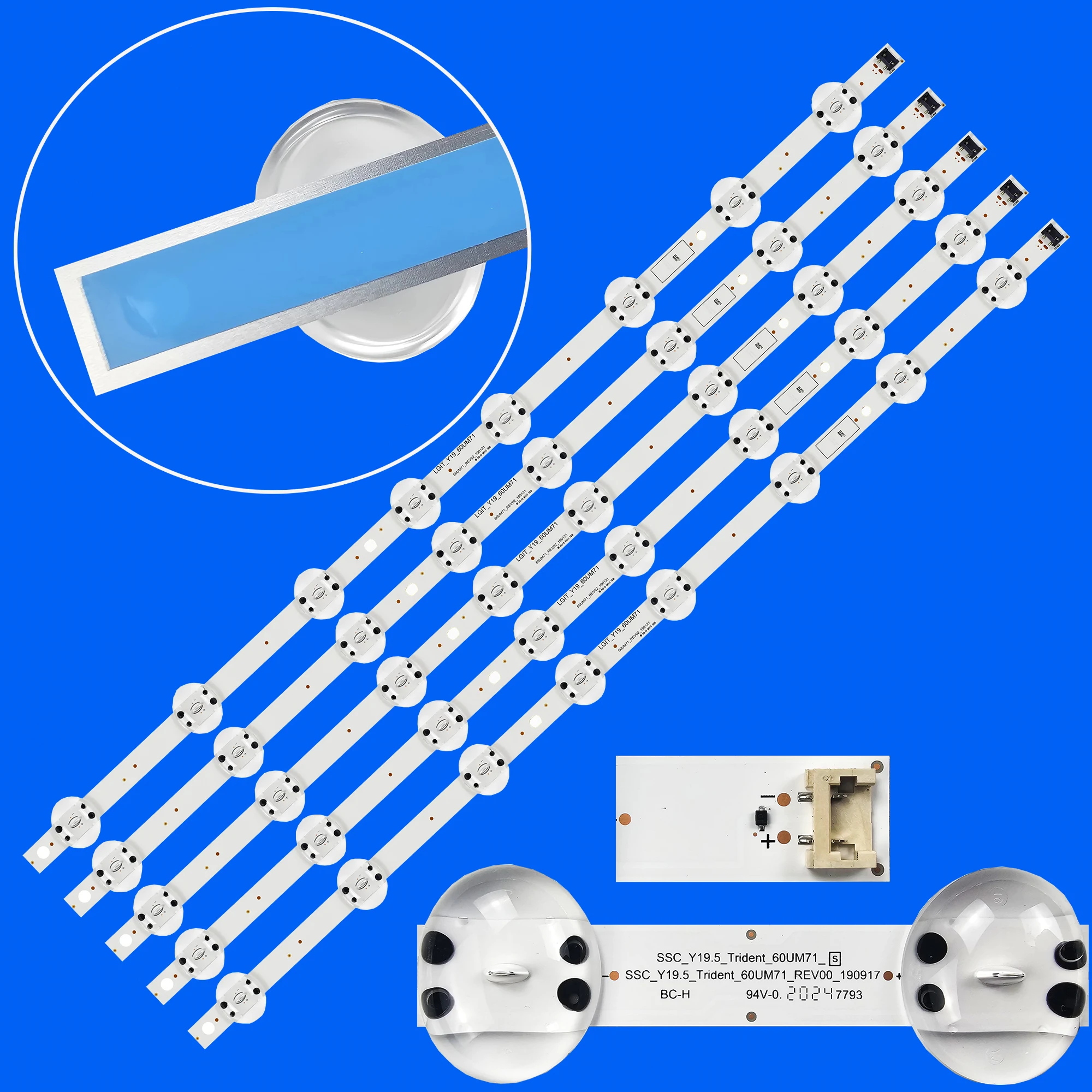 New-LED-Backlight-Strips-For-60UM7100DUA-60UM7270-60UU640C-NC600DQE ...