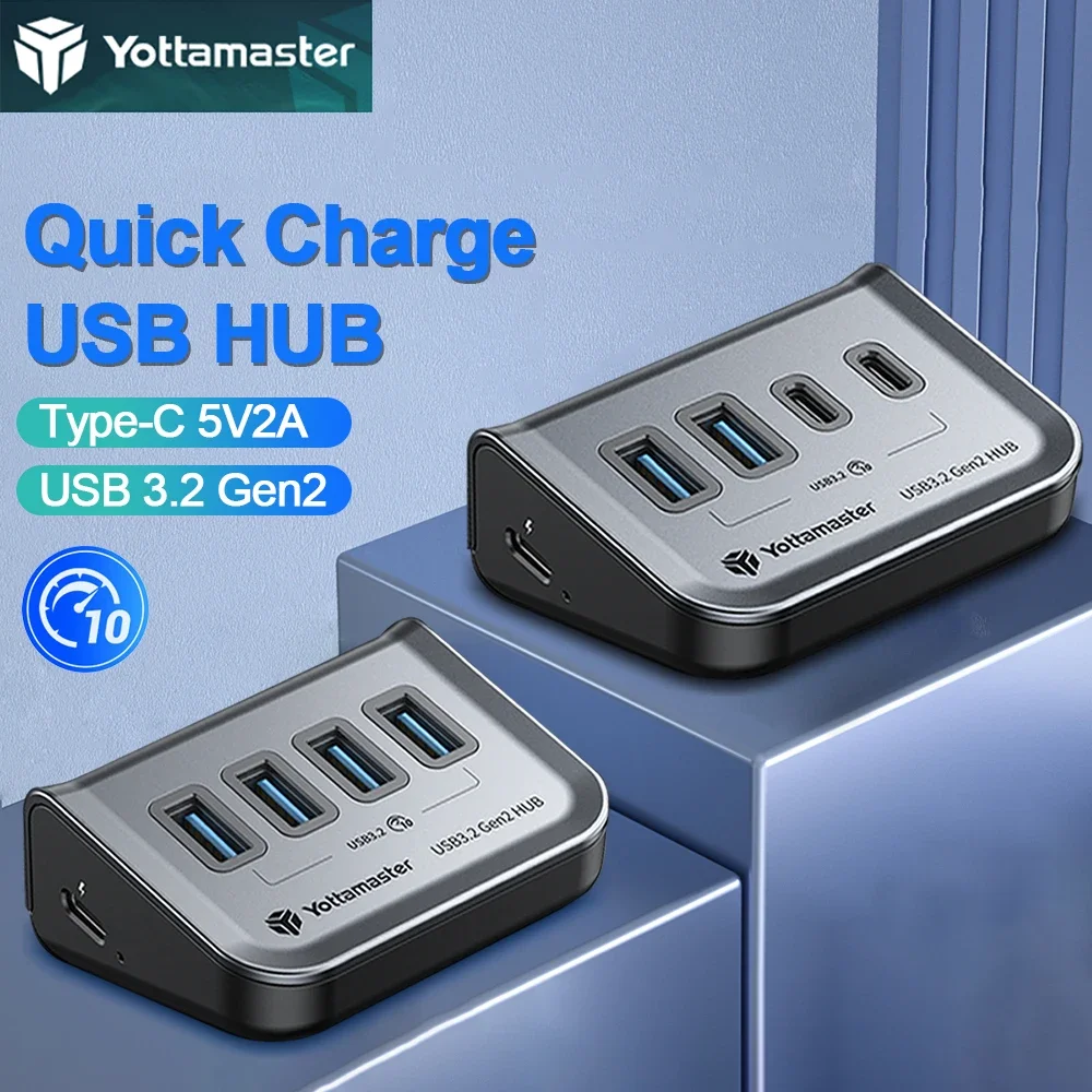 Yottamaster-USB-HUB-Tipo-C-para-10Gbps-Adaptador-USB-3-1-Multi-Function ...