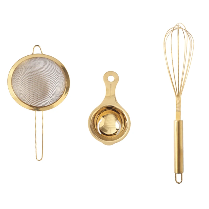 Stainless Steel Fine Mesh Strainer Egg Beater Egg Separater Oil ...