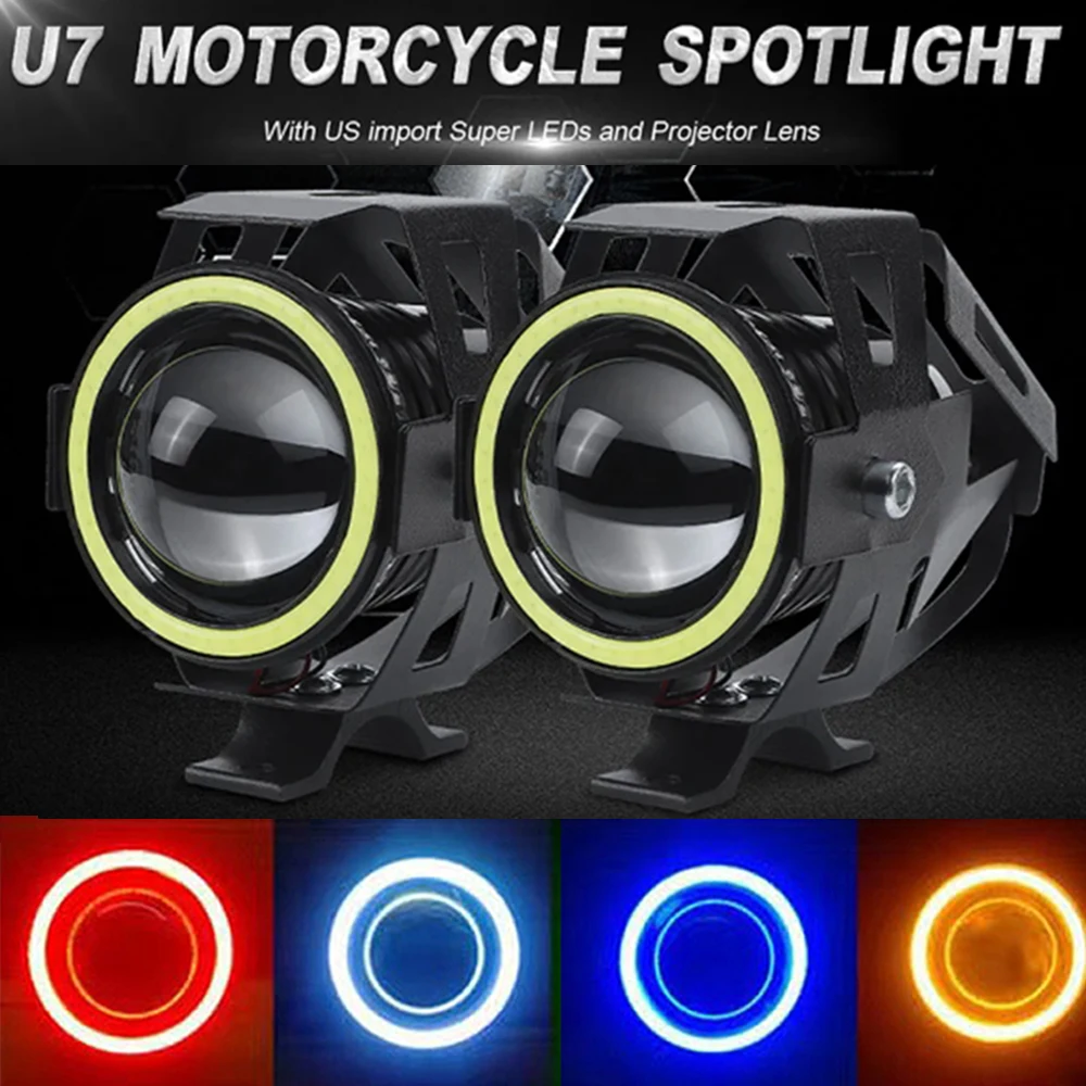 U7-Projector-Led-Lamp-Motorcycle-Angel-Eye-Driving-Work-Light-led ...