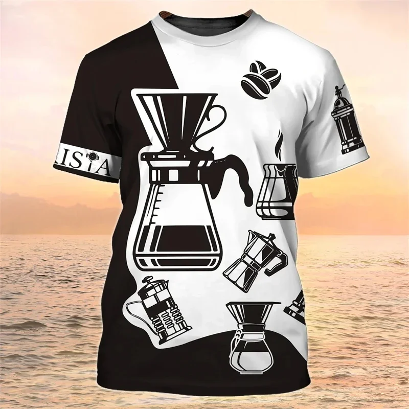 Summer-Barista-Cafe-3d-Print-Cosplay-T-Shirt-Uniform-Workwear-Women-Man ...