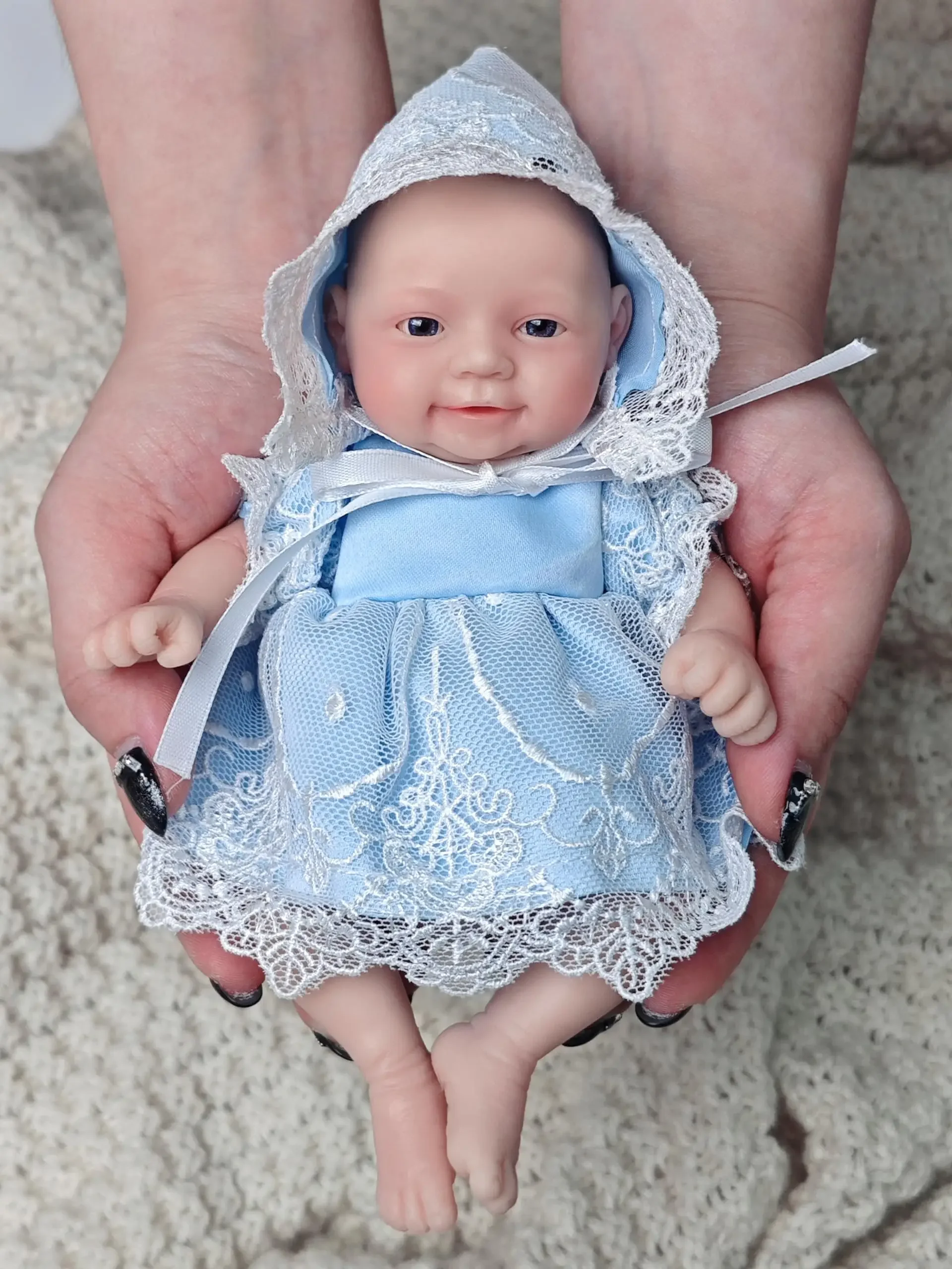 Realistic-Miniature-Babies-7-Full-Body-Silicone-Reborn-baby-Doll-Open ...