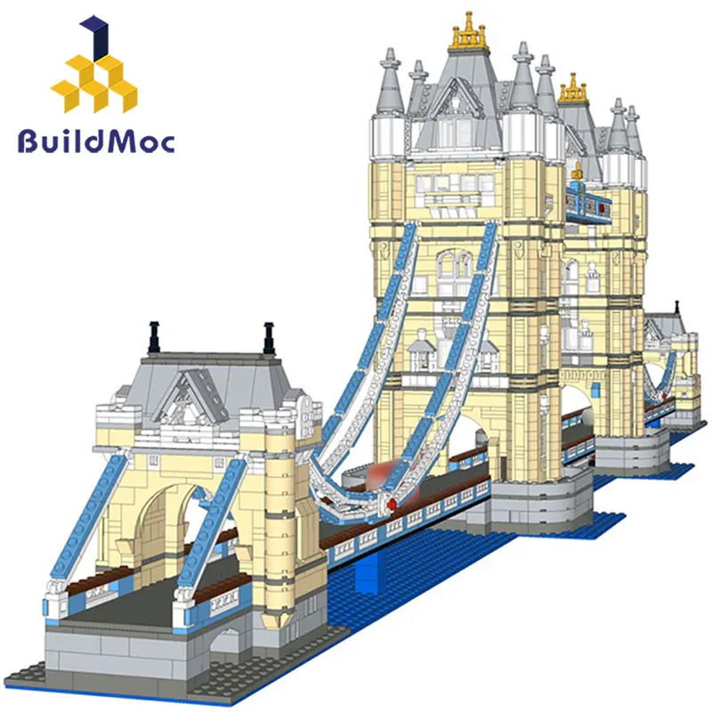 Clean-Stock-Build-MOC-London-Tower-Bridge-Extension-Bricks-Stock-Blocks ...