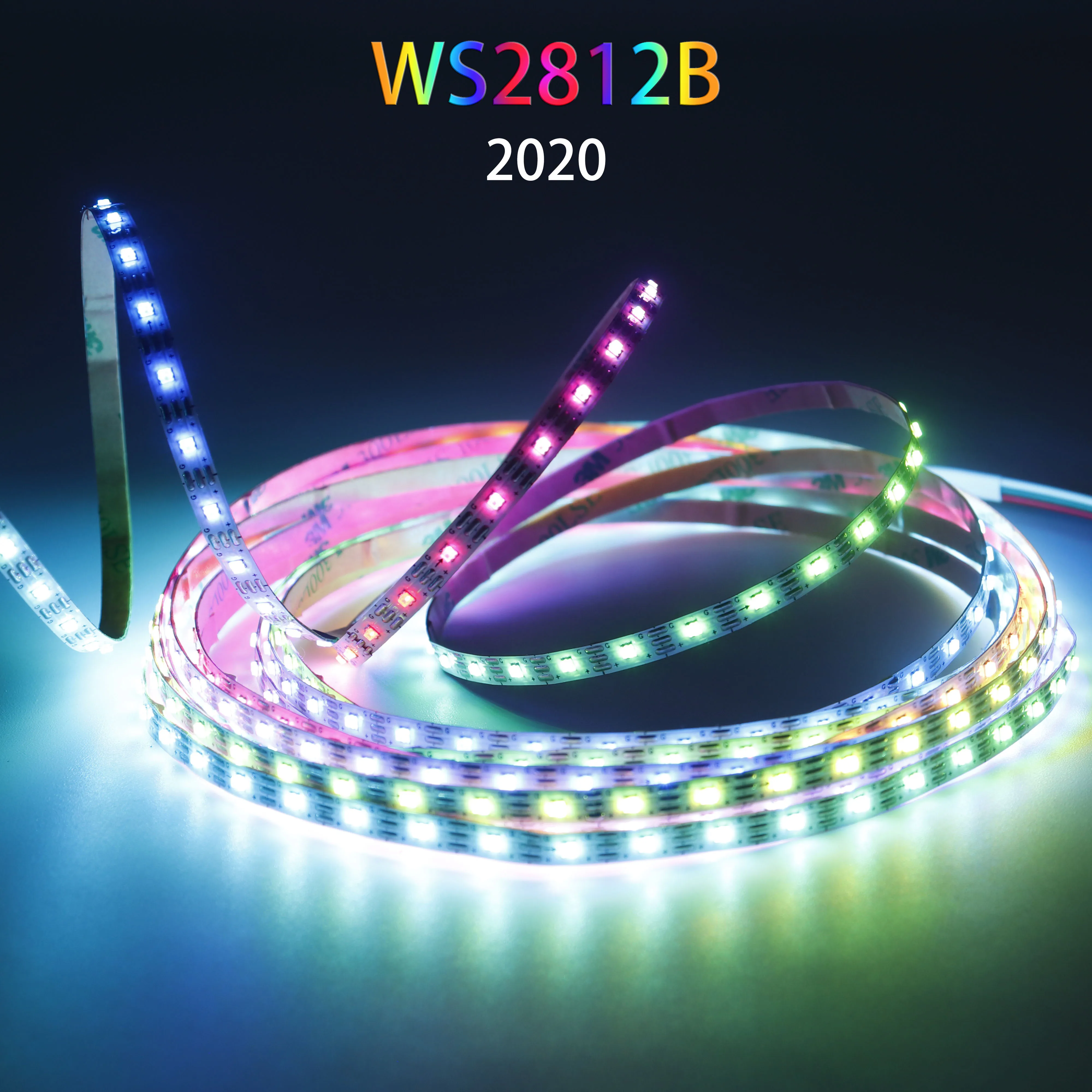 Ultra-Narrow-5mm-PCB-WS2812B-2020-RGBIC-LED-Strip-WS2812-60-100-120-160 ...