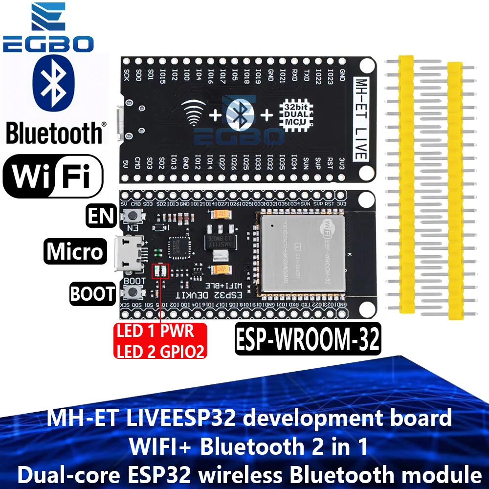 EGBO-MH-ET-LIVE-ESP32-Development-Board-WiFi-Bluetooth-Ultra-Low-Power ...
