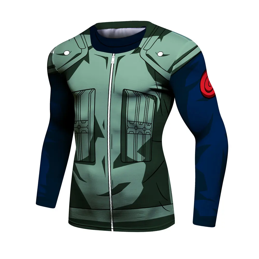 Camiseta-de-compresi-n-para-hombre-disfraz-de-Naruto-Kakashi-Akatsuki ...