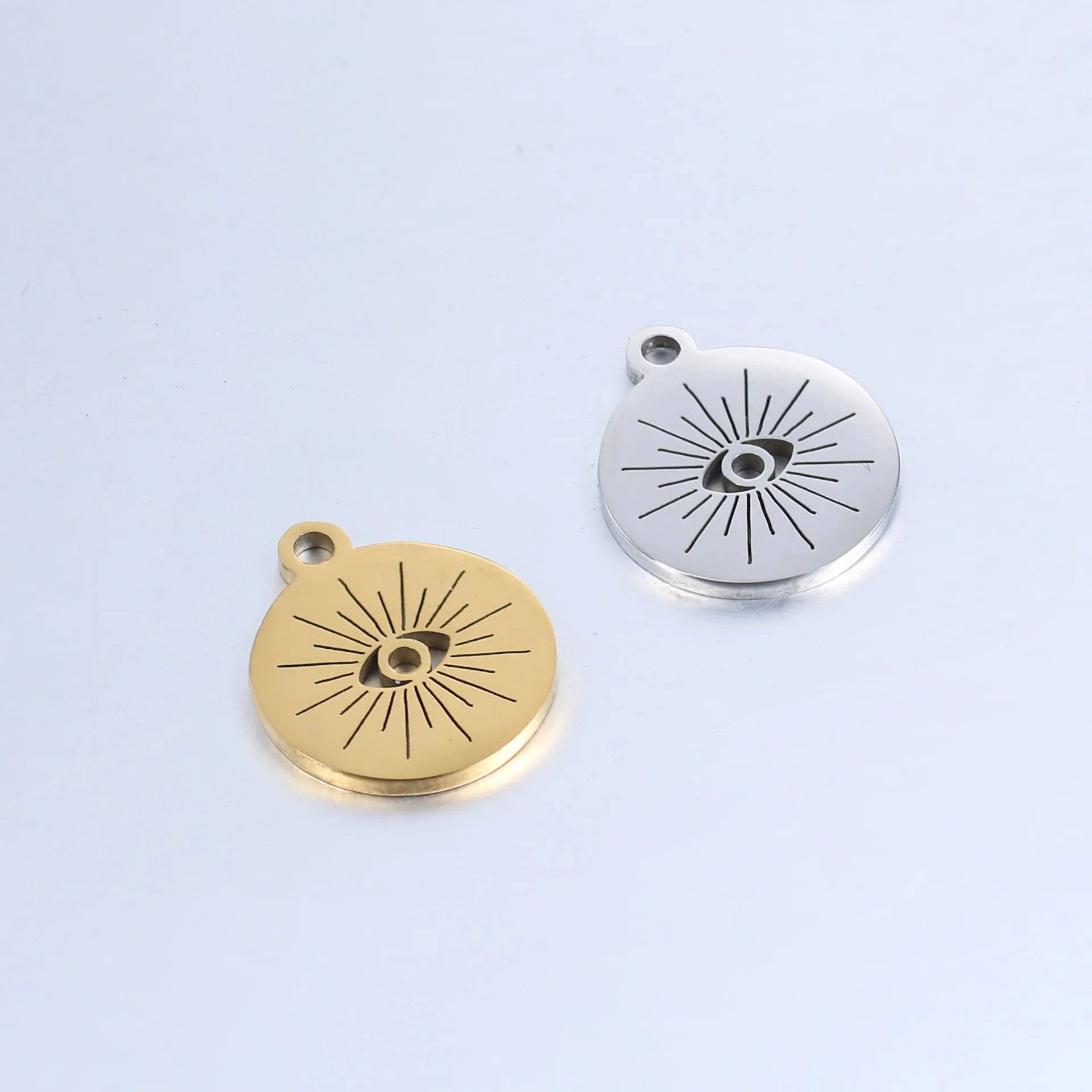 5pcs-Lot-Stainless-Steel-Mirror-Circular-Hollowed-Devil-Eye-Pendants ...