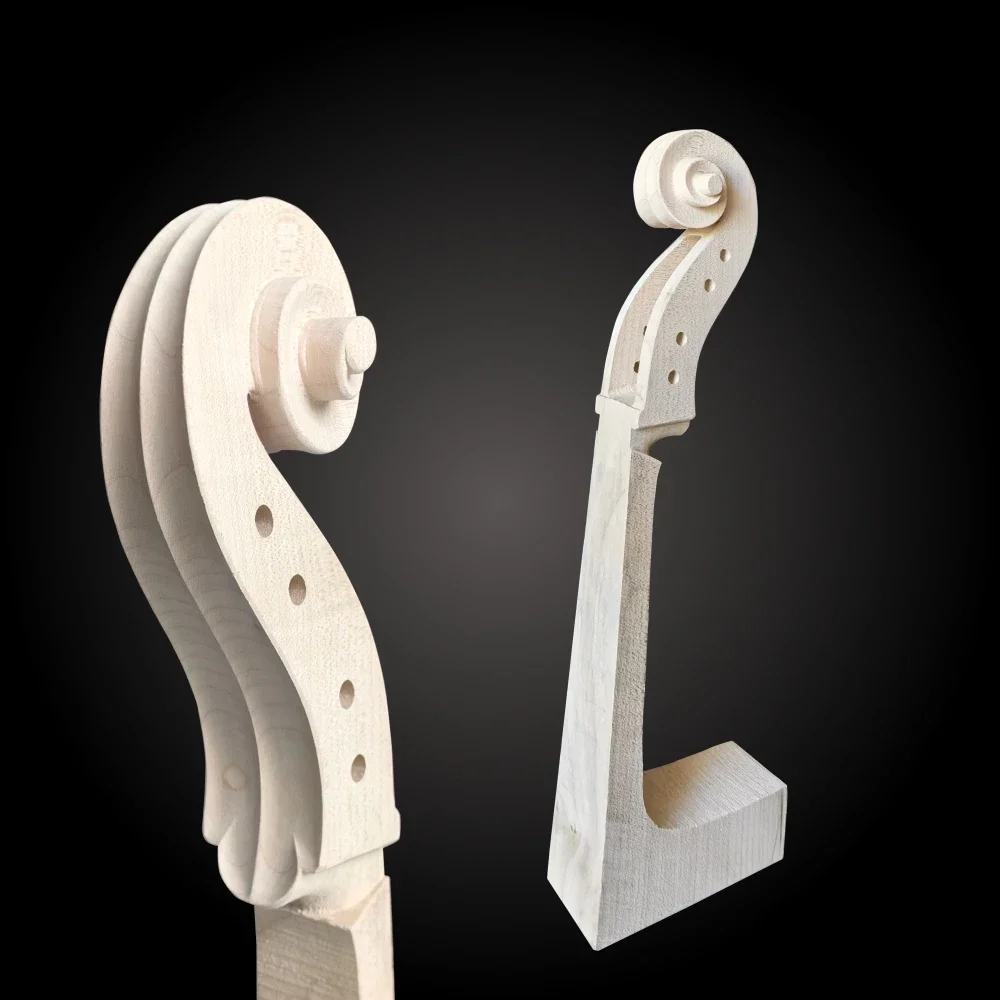 1pcs Unfinished Cello Neck cello for 4/4 3/4 1/2 1/4 1/8 head Scroll ...