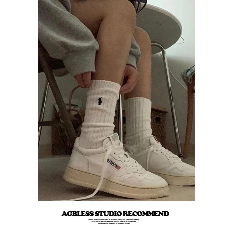 프로그레시브 Autry 화이트 슈즈 여성, 새로운 정품 가죽 한국 틈새 겨울 양털 안감 스니커즈 패션 올 매칭, 2022 ...