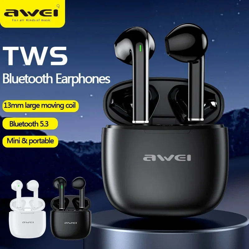 Awei-T26-Pro-ENC-audifonos-bluetooth-inalambrico-5-3-auriculares ...