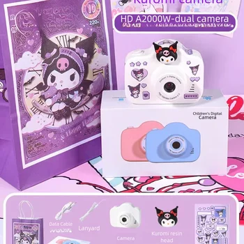 Sanrio Kids Kuromi Cinnamoroll Hello kitty Camera Toys Mini HD Digital ...
