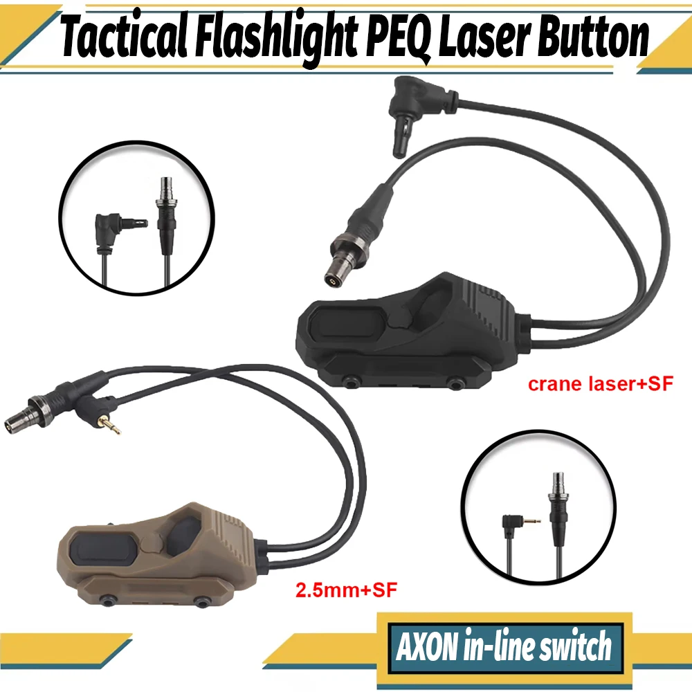 Tactical AXON Remote In-Line Dual Function Pressure Switch Flashlight ...