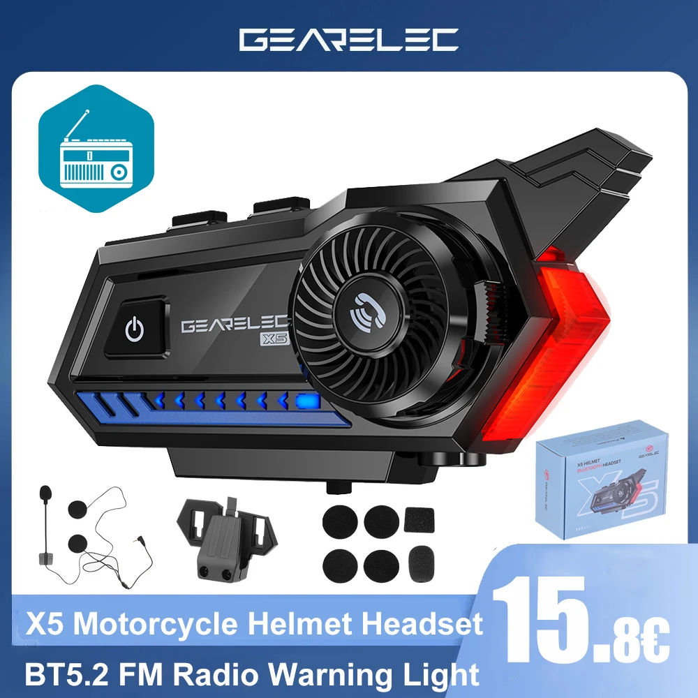GEARELEC-X5-auriculares-para-casco-de-motocicleta-BT-5-2-auriculares ...