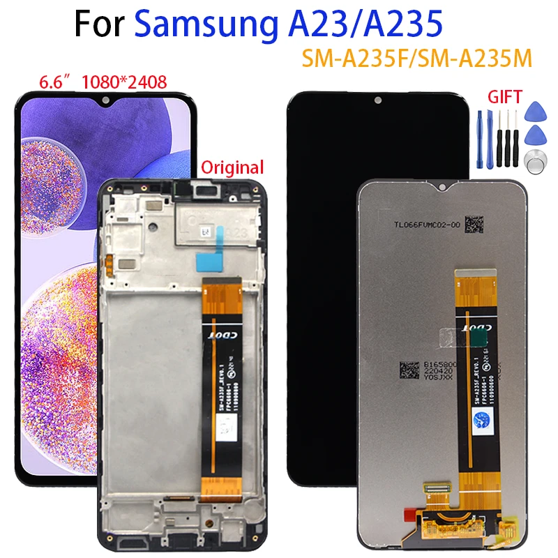 Original 6.6" LCD For Samsung Galaxy A23 A235M A235F Pantalla lcd Display Touch Panel Screen ...