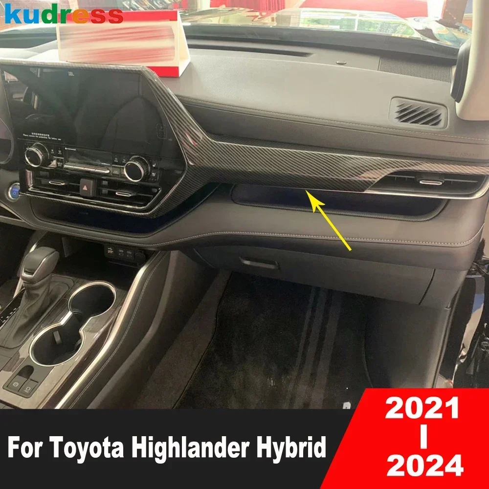 Car Center Console Dashboard Panel Cover Trim For Toyota Highlander ...