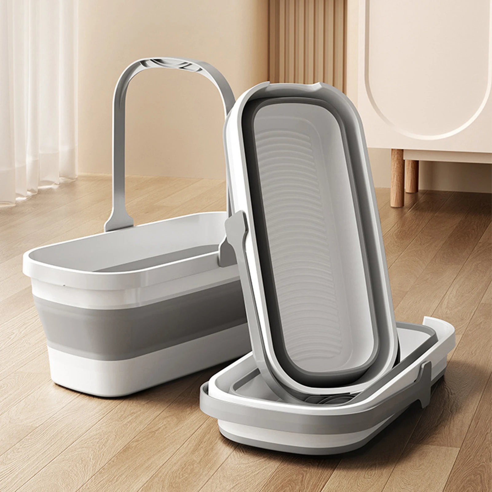 Folding-Mop-Bucket-Plastic-Portable-Fishing-Storage-Basin-Clean-Bucket ...