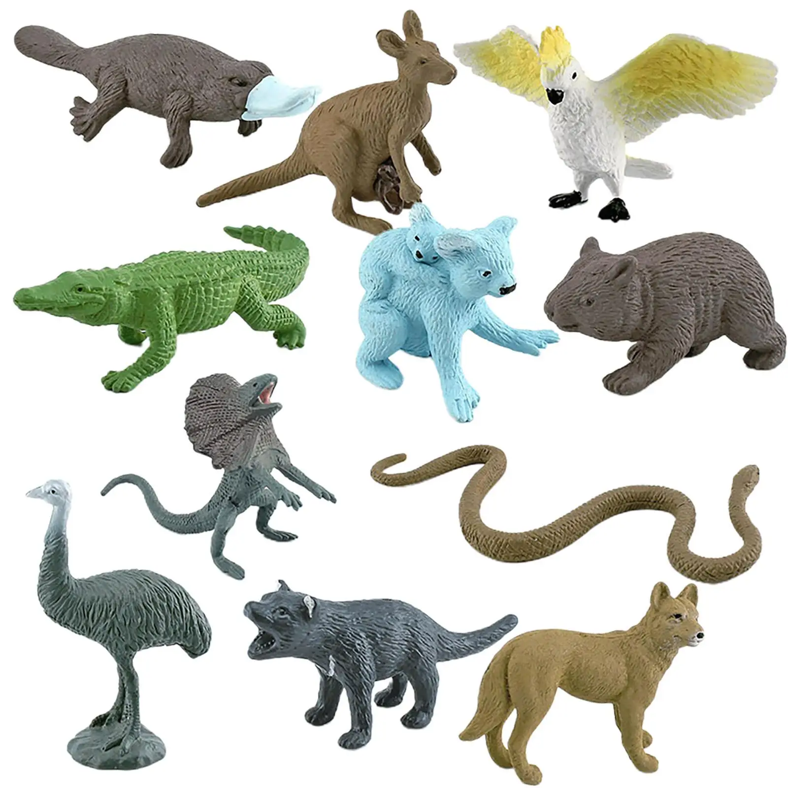 11-Pieces-Australian-Animal-Model-Desktop-Decoration-Animals-Action ...