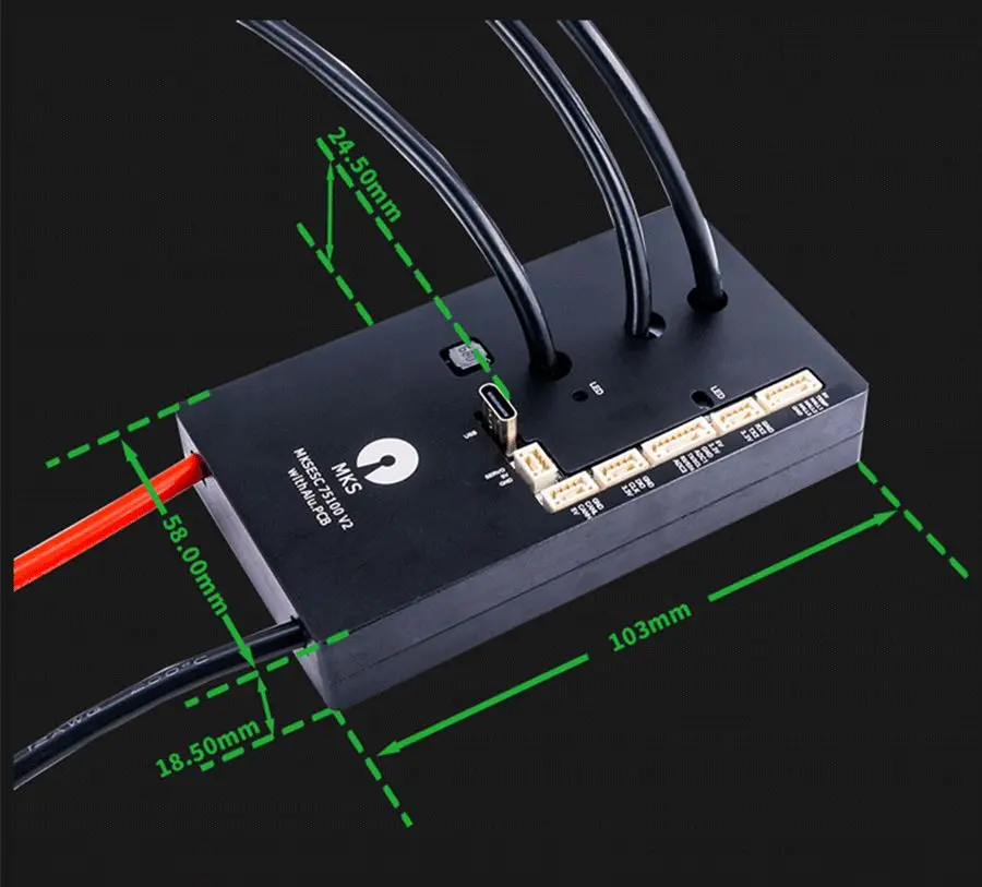 Makerbase VESC 75100 V2 84V 100A With Alu PCB Based on VESC For ...