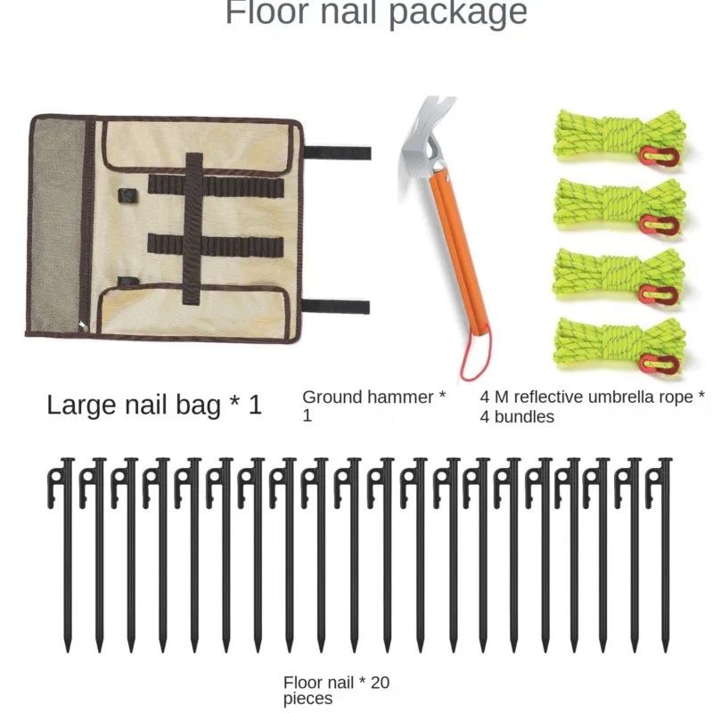 Go-again-Outdoor-camping-spike-set-ground-spike-bag-simple-handheld ...