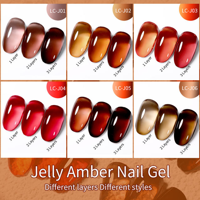 Jelly Amber Gel Nail Polish Series - Limegirlstore