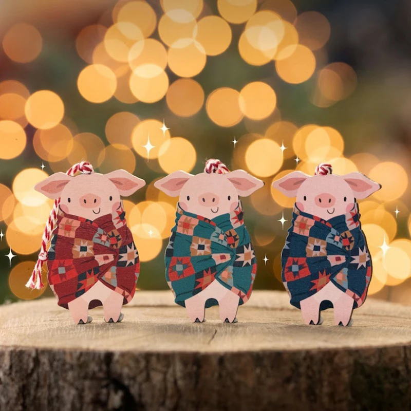 Pigs-In-Blankets-Christmas-Tree-Pigs-Ornament-Handmade-Pigs-In-Blankets ...