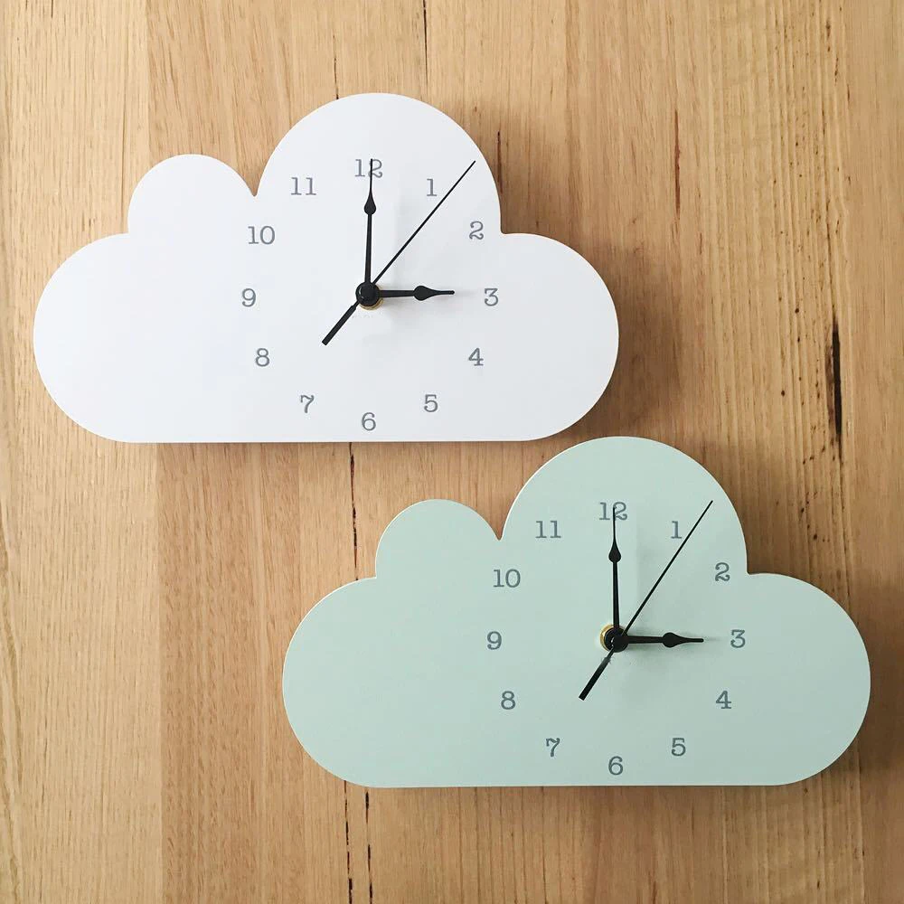 Children Clock Wall Nordic | Kids Room Pink Wall Clock | Wall Clock Children Rooms - Wall Clocks ...
