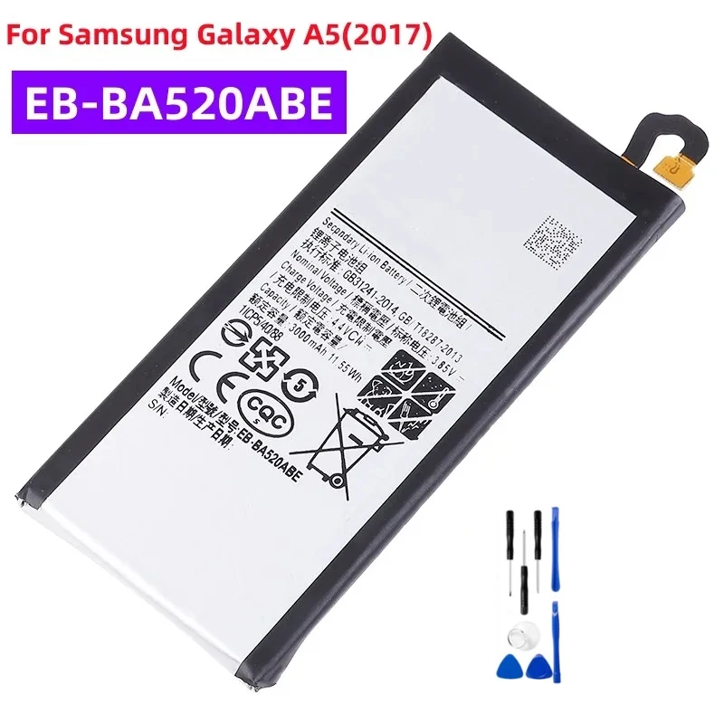 New 3000mAh Replacement EB-BA520ABE For Samsung Galaxy Edition A5 2017 ...