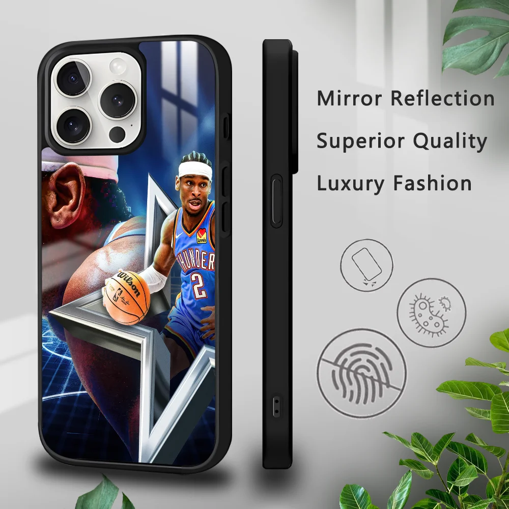 S-Shai Gilgeous-A-Alexander Phone Case For iPhone 16 15 14 13 12 11 Pro ...