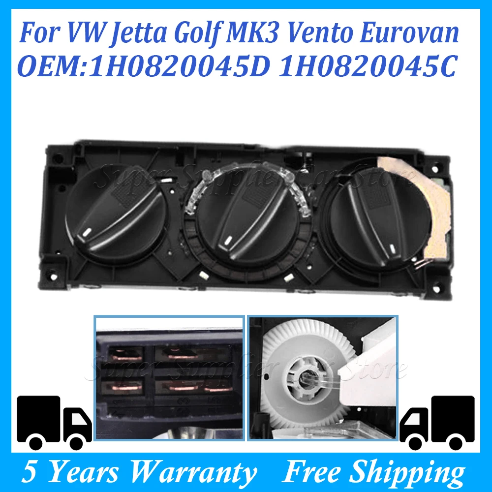 For VW Jetta Golf MK3 Vento Eurovan New A/C & Heater Control Panel ...