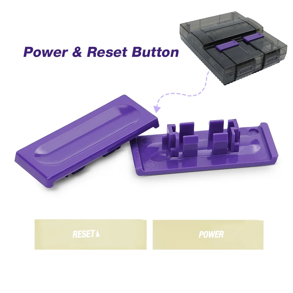Replacement-Power-and-Reset-Button-For-SNES-Console-SNS-001-Retro-Game ...